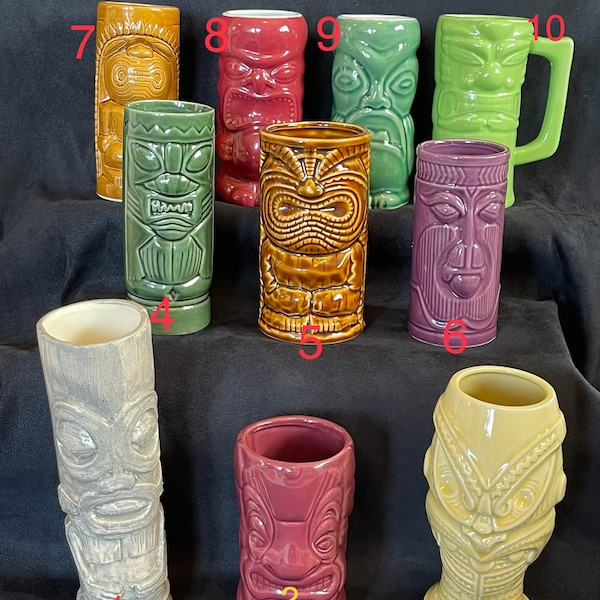 Tiki Mugs - Etsy