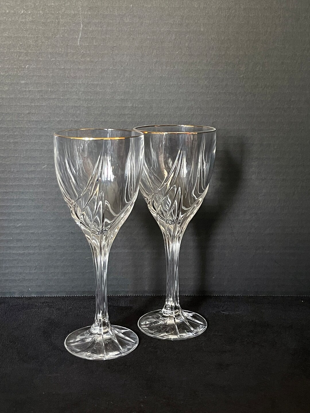 Lenox Debut Gold Wine Goblets, Pair - Etsy
