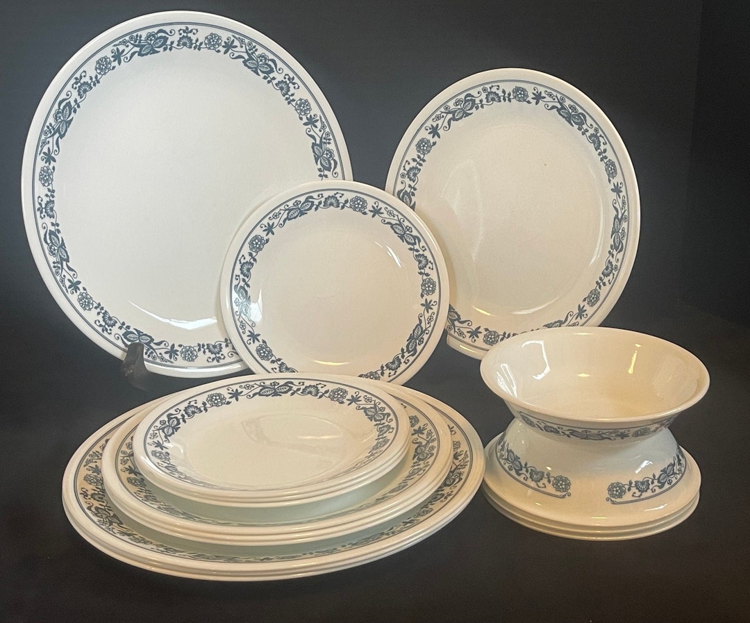 Corelle "old Town Blue" Dinnerware, Corelle by Corning - Etsy