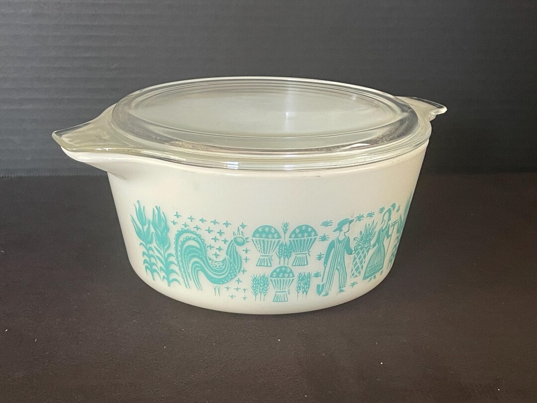 Pyrex Butterprint 474 1 1/2 Quart Casserole With Lid - Etsy