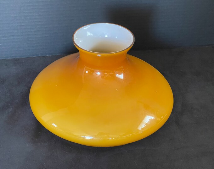 Honey Amber Cased Glass Tam O Shanter Lampshade, 10” Fitter - Etsy
