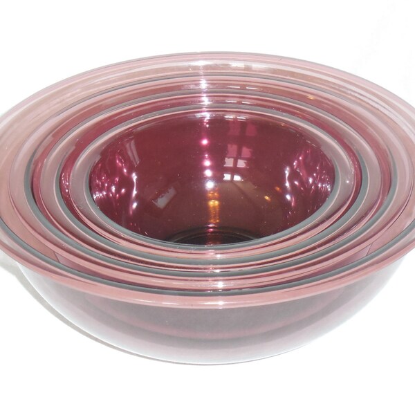 Cranberry Pyrex - Etsy