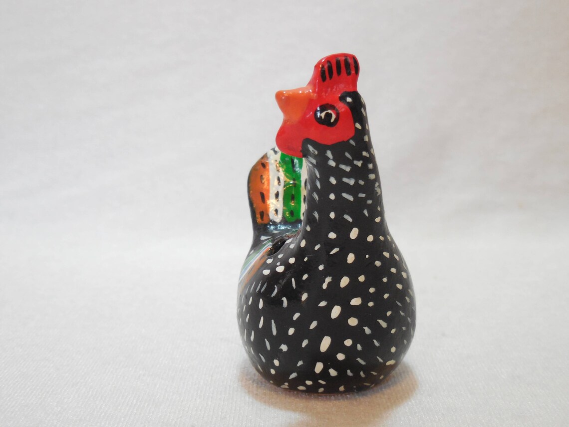 Folk Art Hand Painted Ceramic Chicken Whistle | Etsy