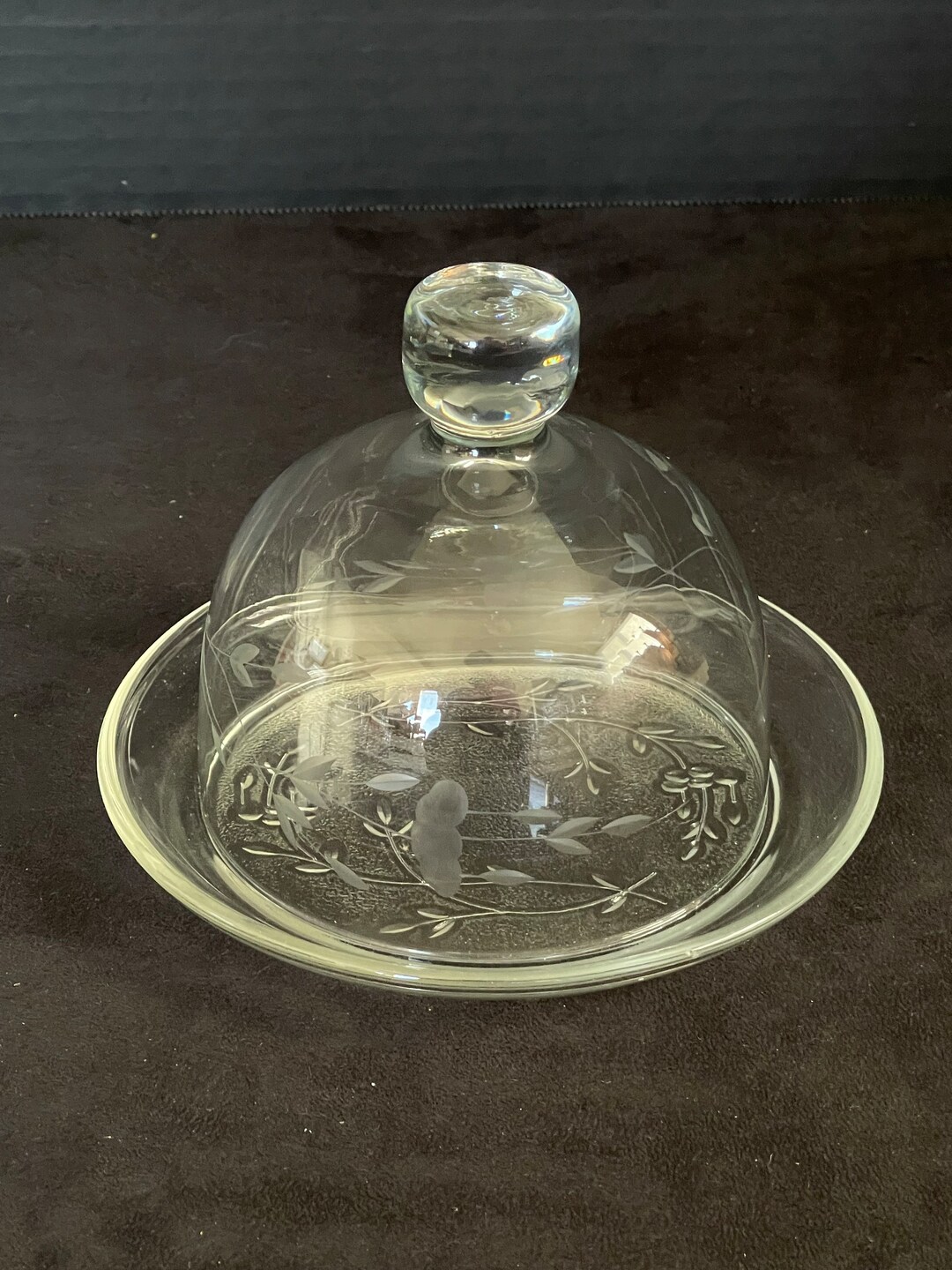 Princess House Domed Cover Butter Dish - Etsy
