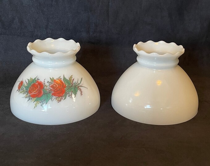 Milk Glass Replacement Parlor, Hurricane, Student Lamp Shades - Etsy
