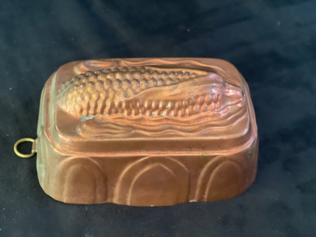 Vintage Copper Corn Mold With Tin Lining - Etsy