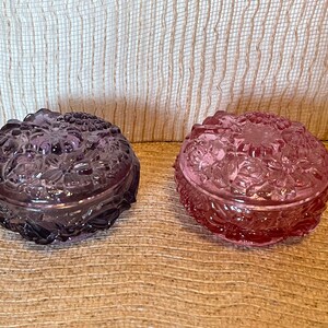 Fenton Violet OR Pink Trinket Boxes - Etsy
