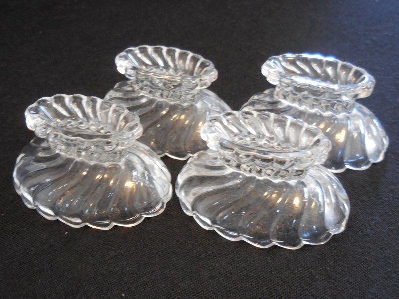 Oval Swirl Salt Dips Crystal Salt Cellars - Etsy