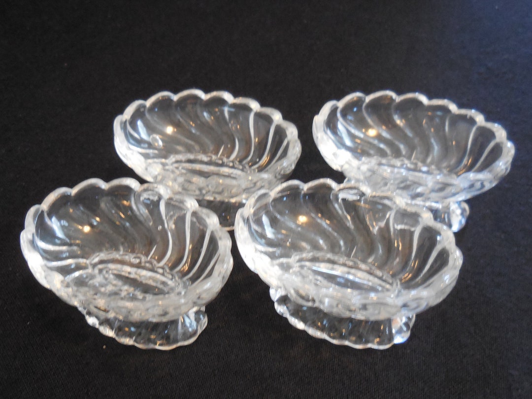 Oval Swirl Salt Dips, Crystal Salt Cellars - Etsy