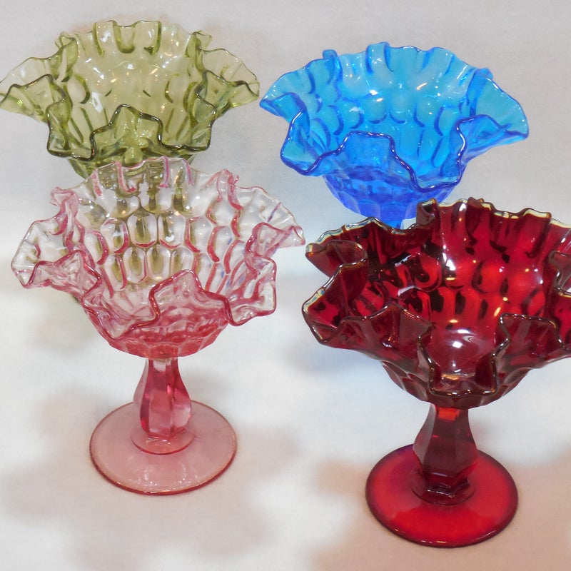 Fenton Compote Dish - Etsy