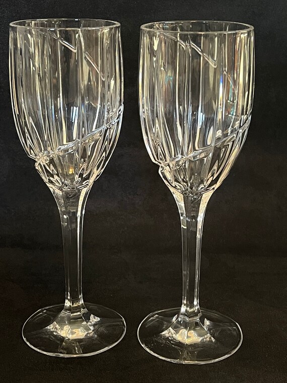 Mikasa Uptown Water Goblets Pair | Etsy