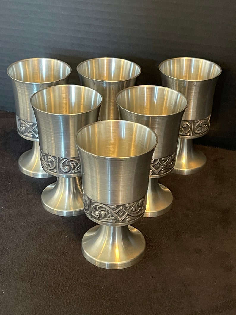 Selandia Norwegian Pewter Goblets Scandinavian Design and - Etsy