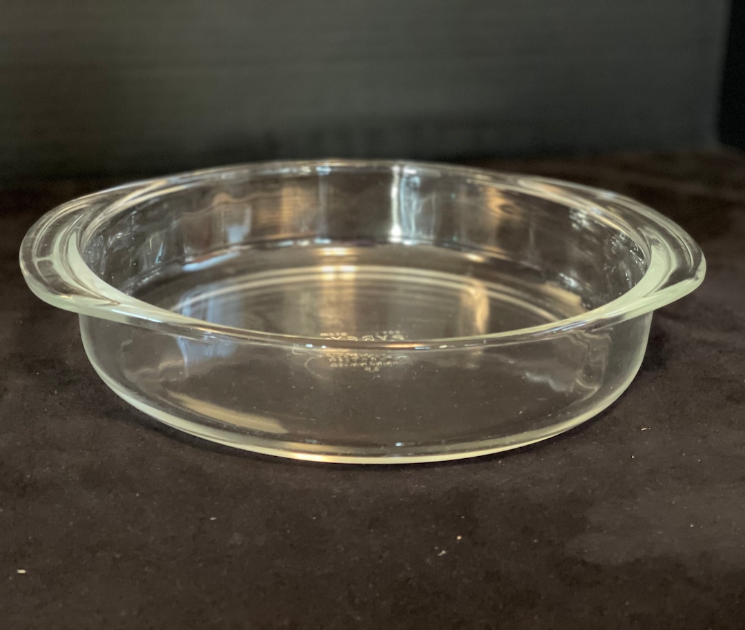 Pyrex Originals Clear 8" Round Ovenware Cake Pan With Handles - Etsy
