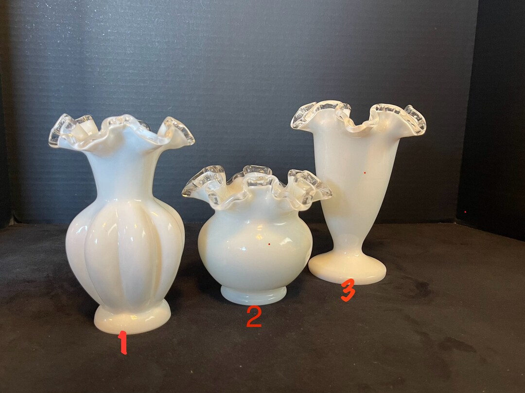 Fenton Silvercrest Vase Collction, Choose at Dropdown - Etsy