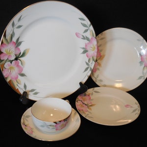 Noritake China Azalea Dinnerware, 5 Piece Setting - Etsy