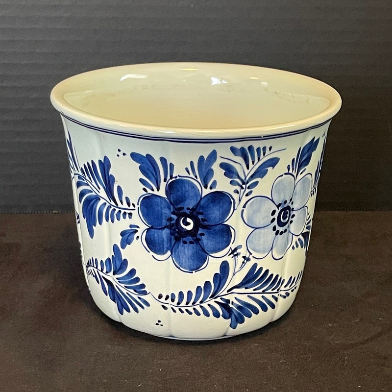 Delft Blue Planter - Etsy