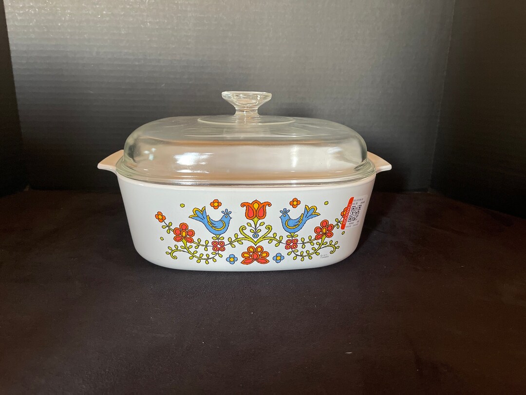 Corning Ware Country Festival 4qt Covered Casserole, Square, A-B4-B - Etsy