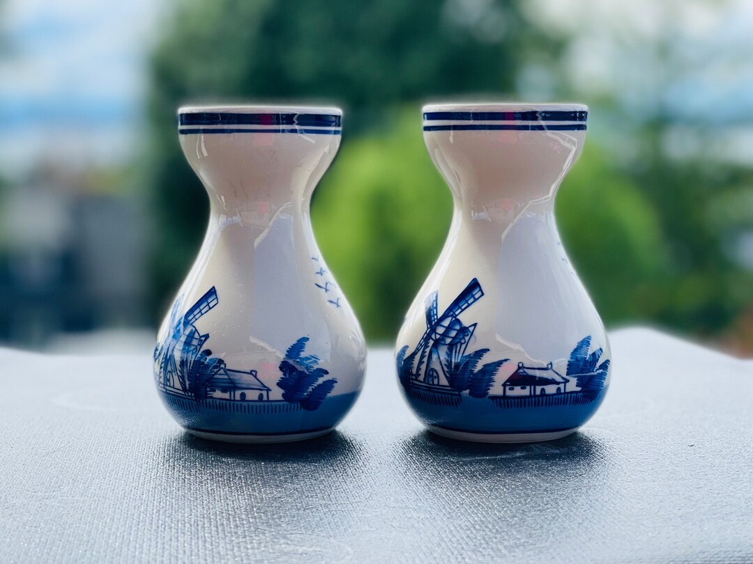 Ceramic Dutch Tulip Bulb Planters Pair - Etsy