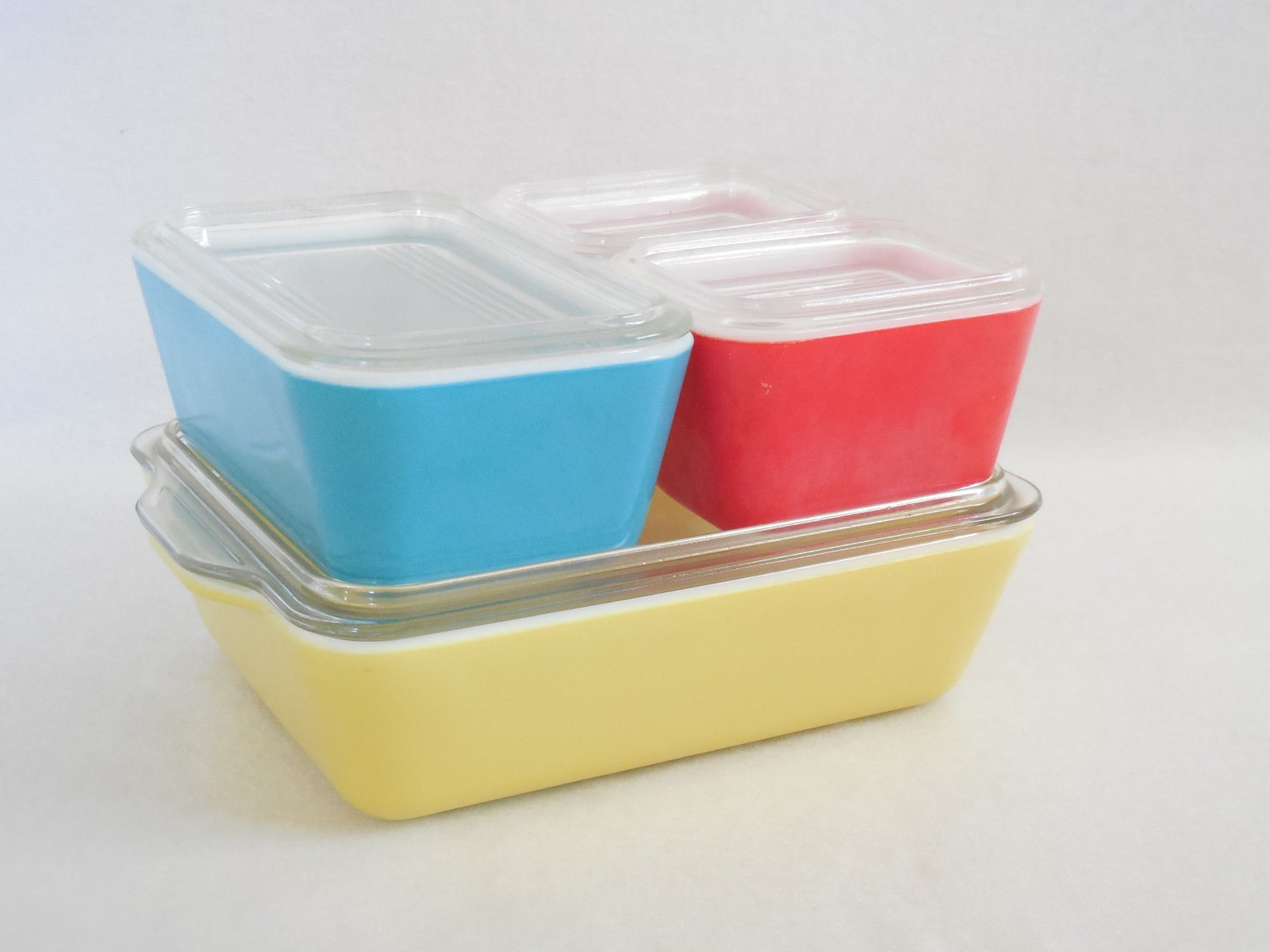 Pyrex Primary Colors Fridgie Set Refrigerator Storage Set - Etsy