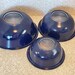 Blue Pyrex Nesting Bowls, Clear Bottom - Etsy