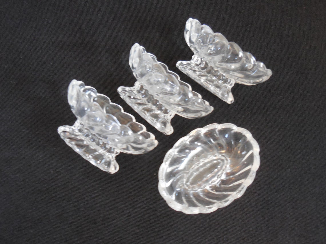 Oval Swirl Salt Dips Crystal Salt Cellars - Etsy