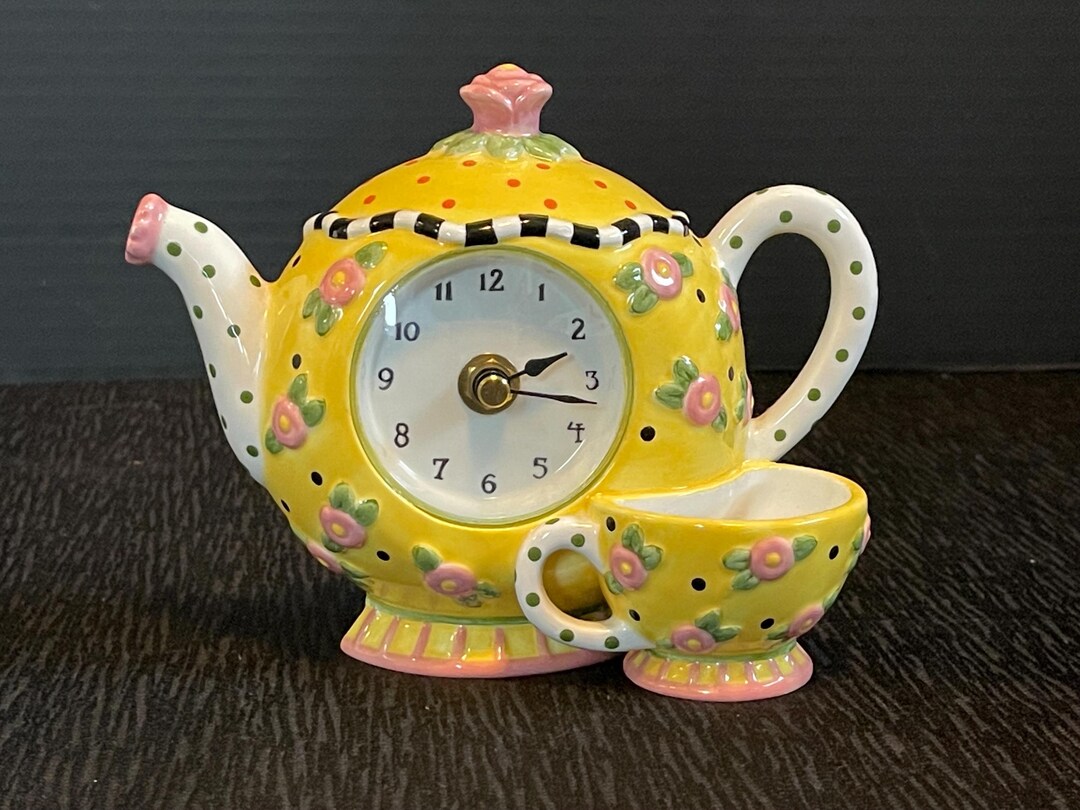 Mary Engelbreit Teapot Clock - Etsy