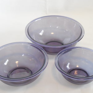 Purple Pyrex Nested Mixing Bowls - Etsy