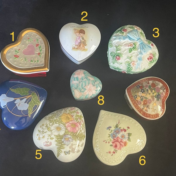 Heart Trinket Box - Etsy