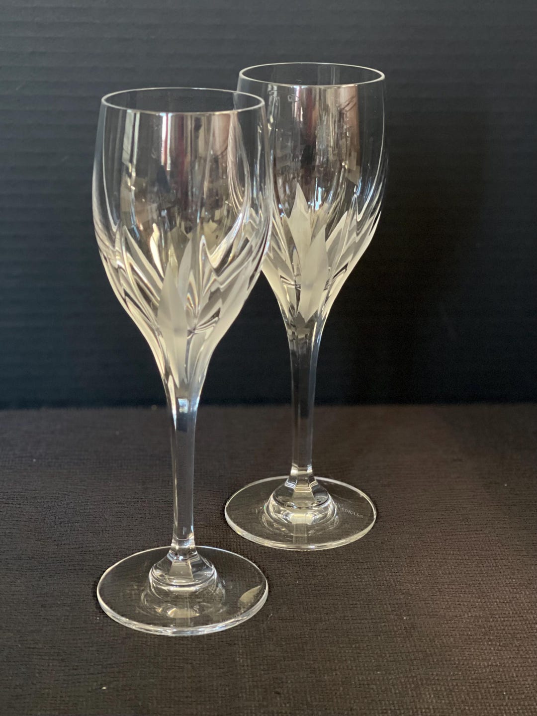Mikasa Flame D’amore Water Goblets - Etsy