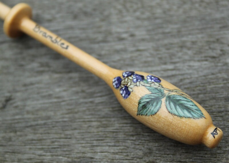 Painted Bruge Lace Bobbin Brambles | Etsy