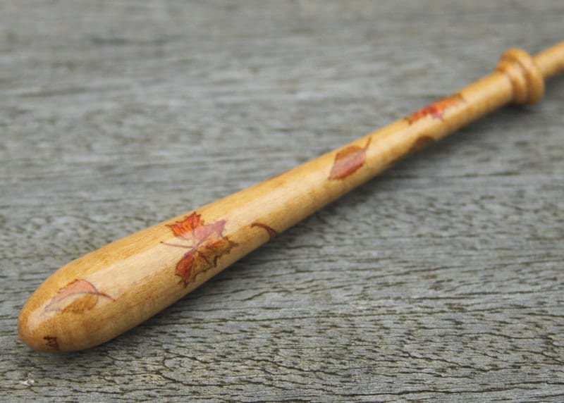 Painted Bayeux Lace Bobbin - Falling Autumn Leaves - Etsy