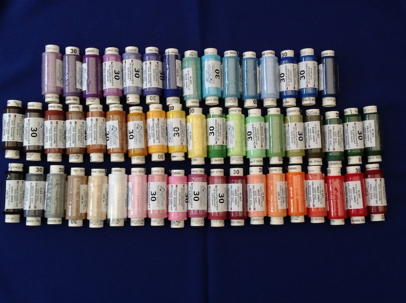 Seven Spools of Czech Cotton Lacemaking Thread Autumn - Etsy