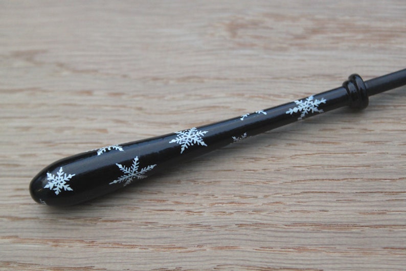Painted Ebony Bayeux Lace Bobbin - Snowflakes - Etsy