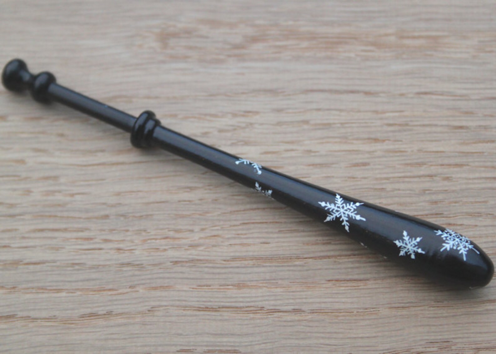 Painted Ebony Bayeux Lace Bobbin - Snowflakes - Etsy
