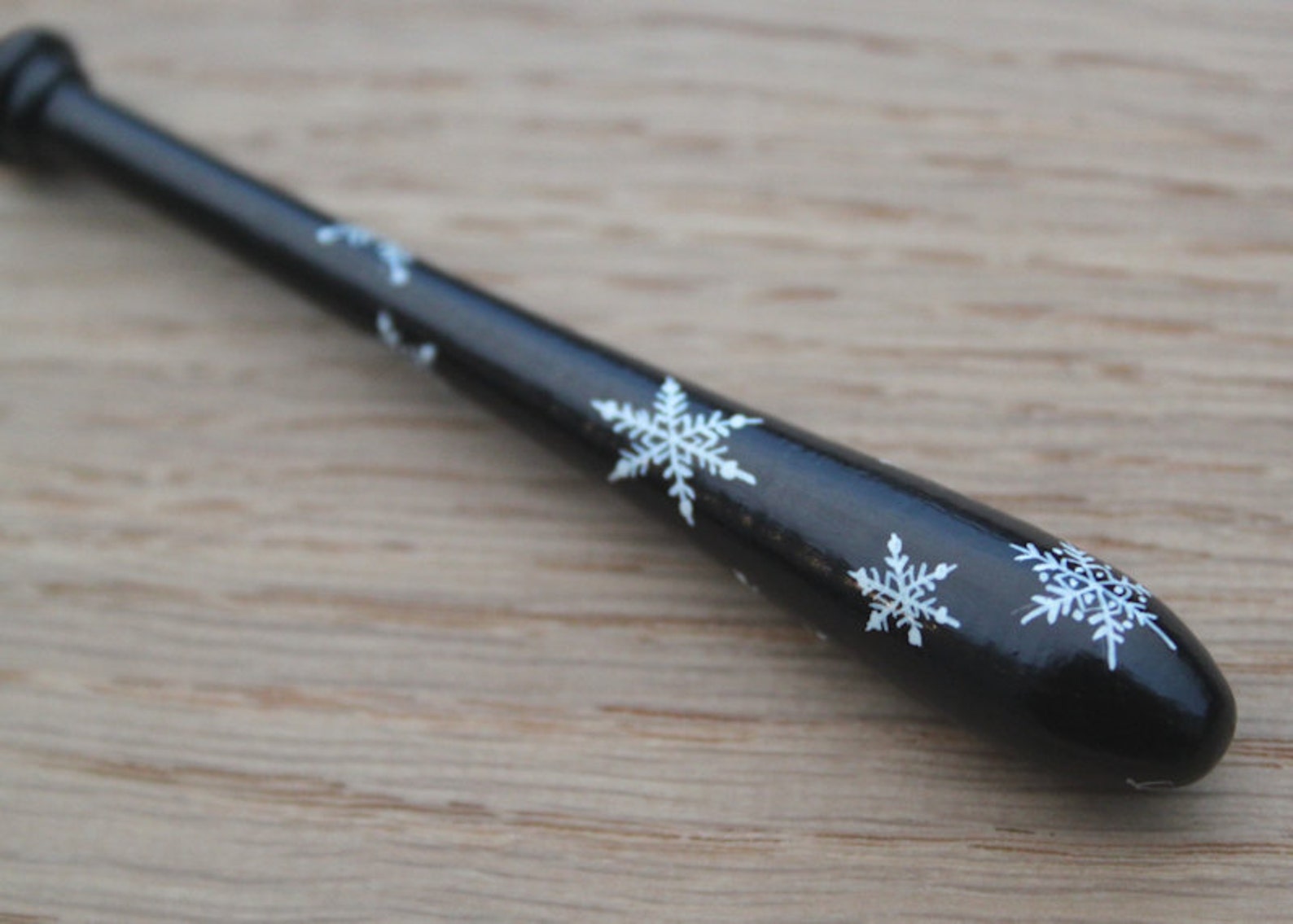 Painted Ebony Bayeux Lace Bobbin - Snowflakes - Etsy