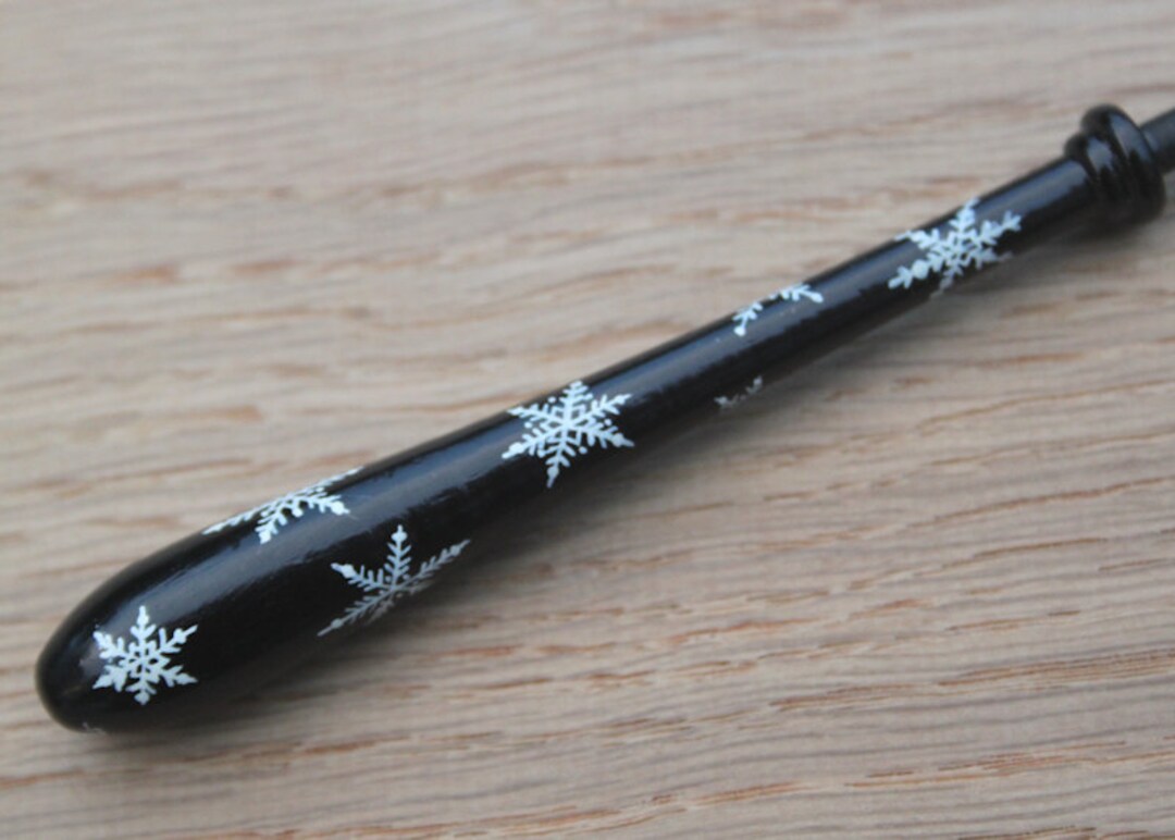 Painted Ebony Bayeux Lace Bobbin - Snowflakes - Etsy