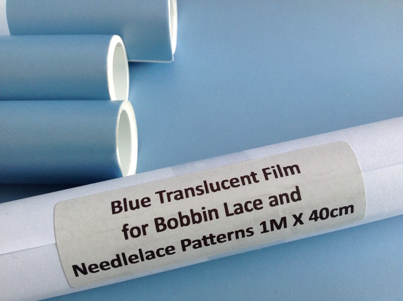 Blue Translucent Film for bobbin lace and needlelace patterns | Etsy