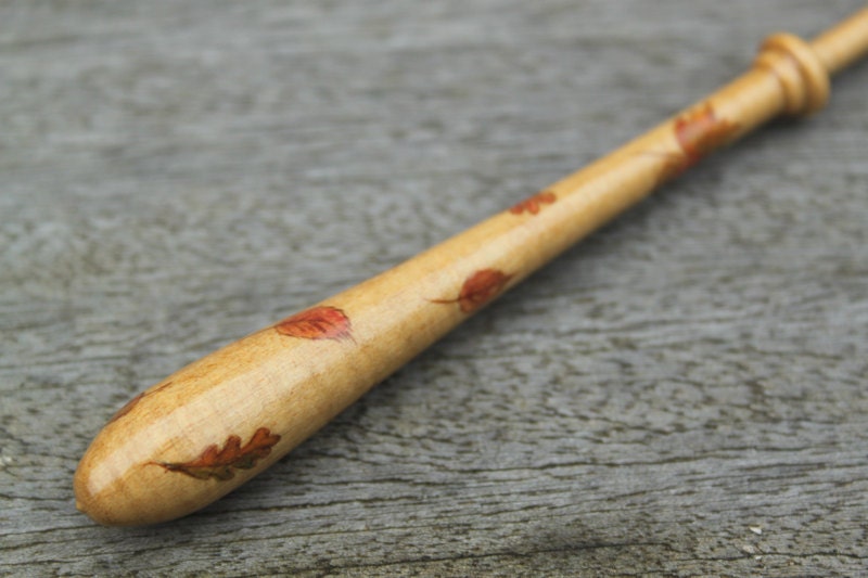 Painted Bayeux Lace Bobbin - Falling Autumn Leaves - Etsy