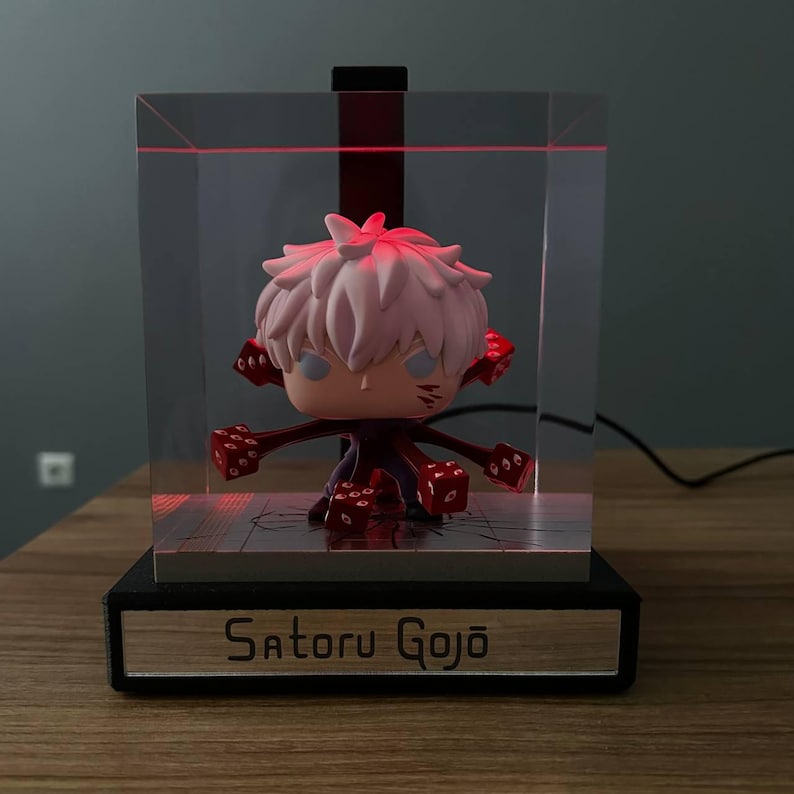 Satoru Gojo Anime Resin Lamp – Jujutsu Kaisen LED Night Light, Handmade ...