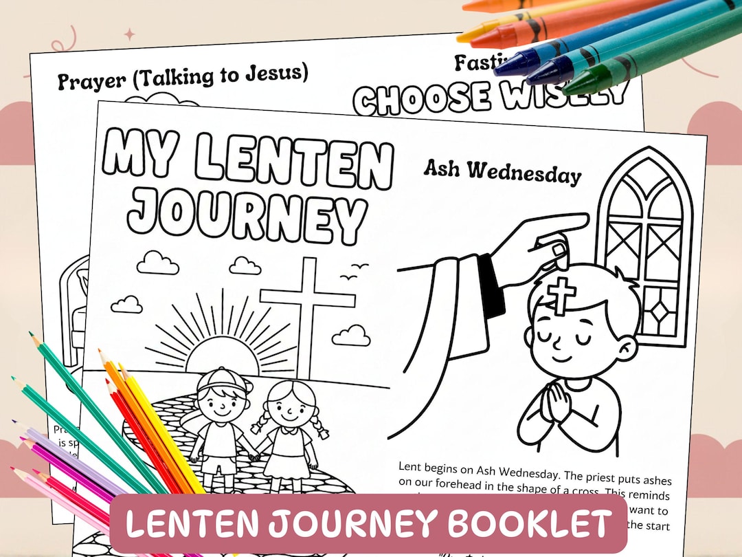 Catholic Lent Booklet Activity for Kids My Lenten Journey Printable ...