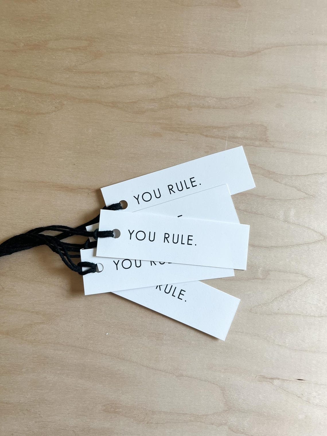 You Rule - 6" Wood Rulers + Gift Tags | Set of 5 | Desk Ruler | Kids ...