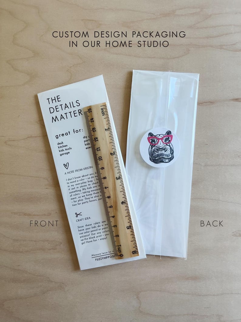 The Details Matter - 6" Wood Ruler | Desk Ruler | Kids Ruler | Small ...
