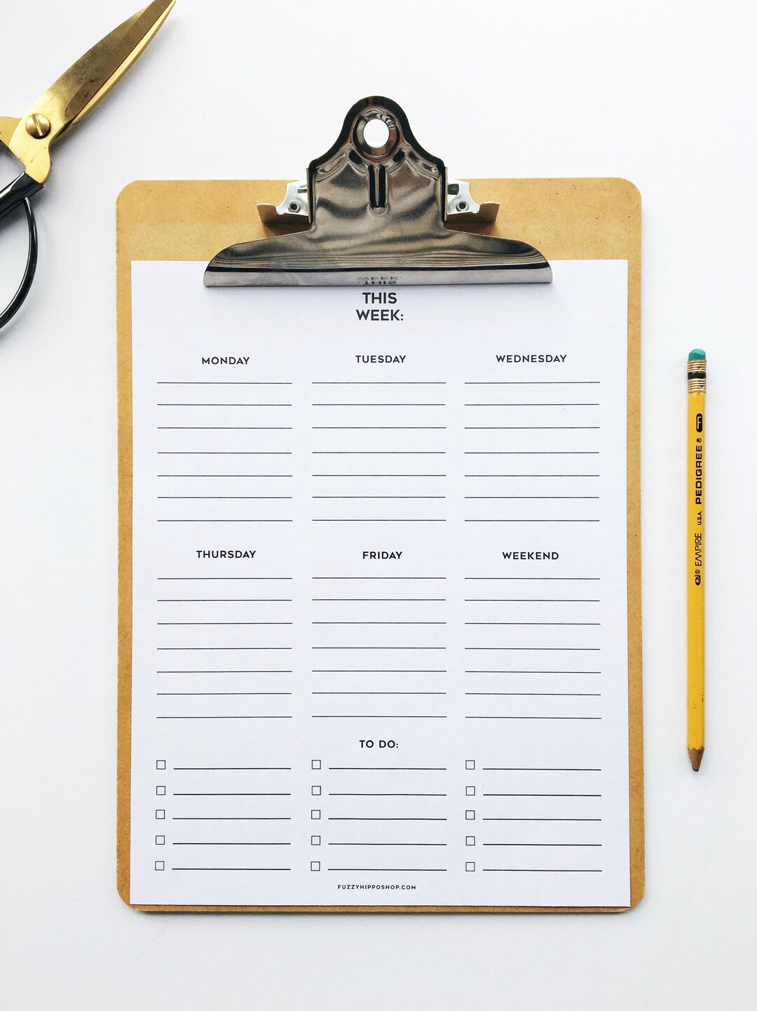 This Week Printable Desk Planner Printable List Maker Printable Planner ...