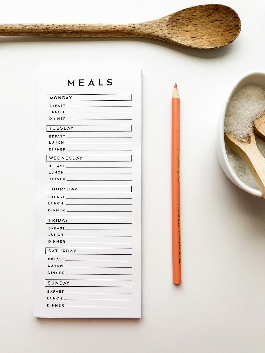 Weekly Meal Planner Notepad – Breakfast, Lunch, Dinner List - Etsy