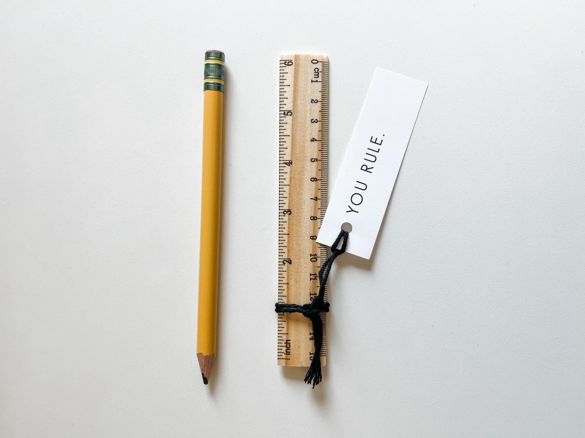 You Rule - 6" Wood Rulers + Gift Tags | Set of 5 | Desk Ruler | Kids ...