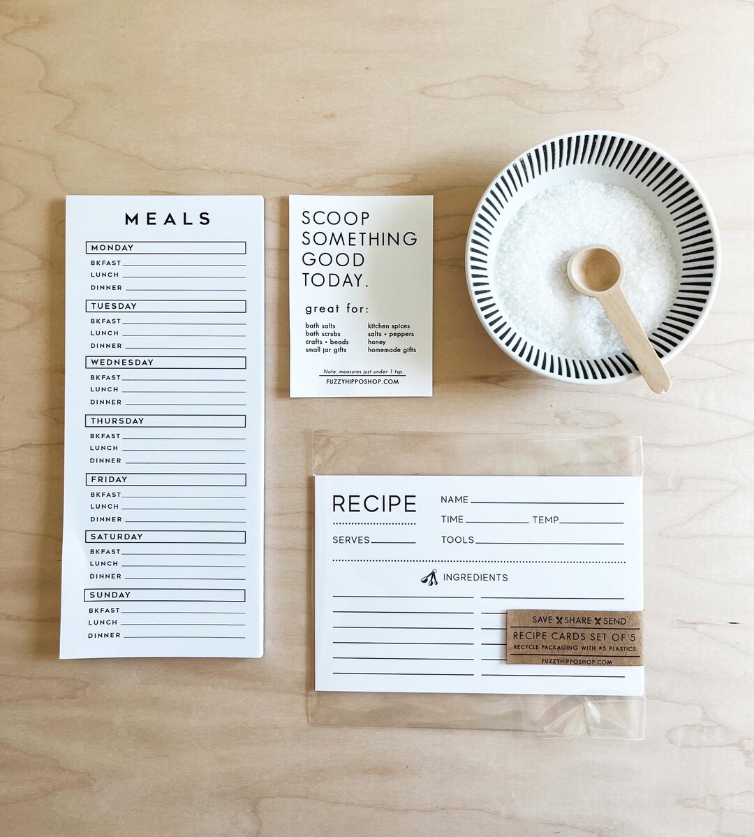 Kitchen Box Set (B): Meals + Recipes Planning Kit - Etsy