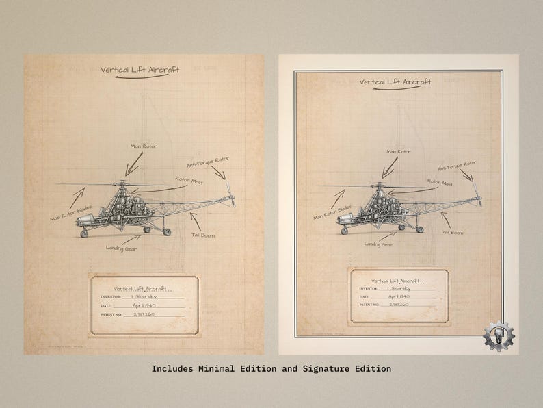 Vertical Lift Aircraft – Annotated Technical Art Print (digital Art ...