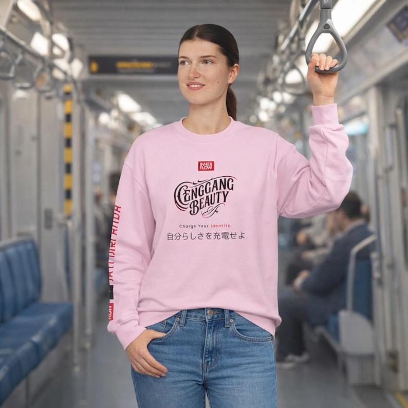 Vibrant Bird Warrior Enggang Beauty Sweatshirt | Japanese Text, Graphic ...