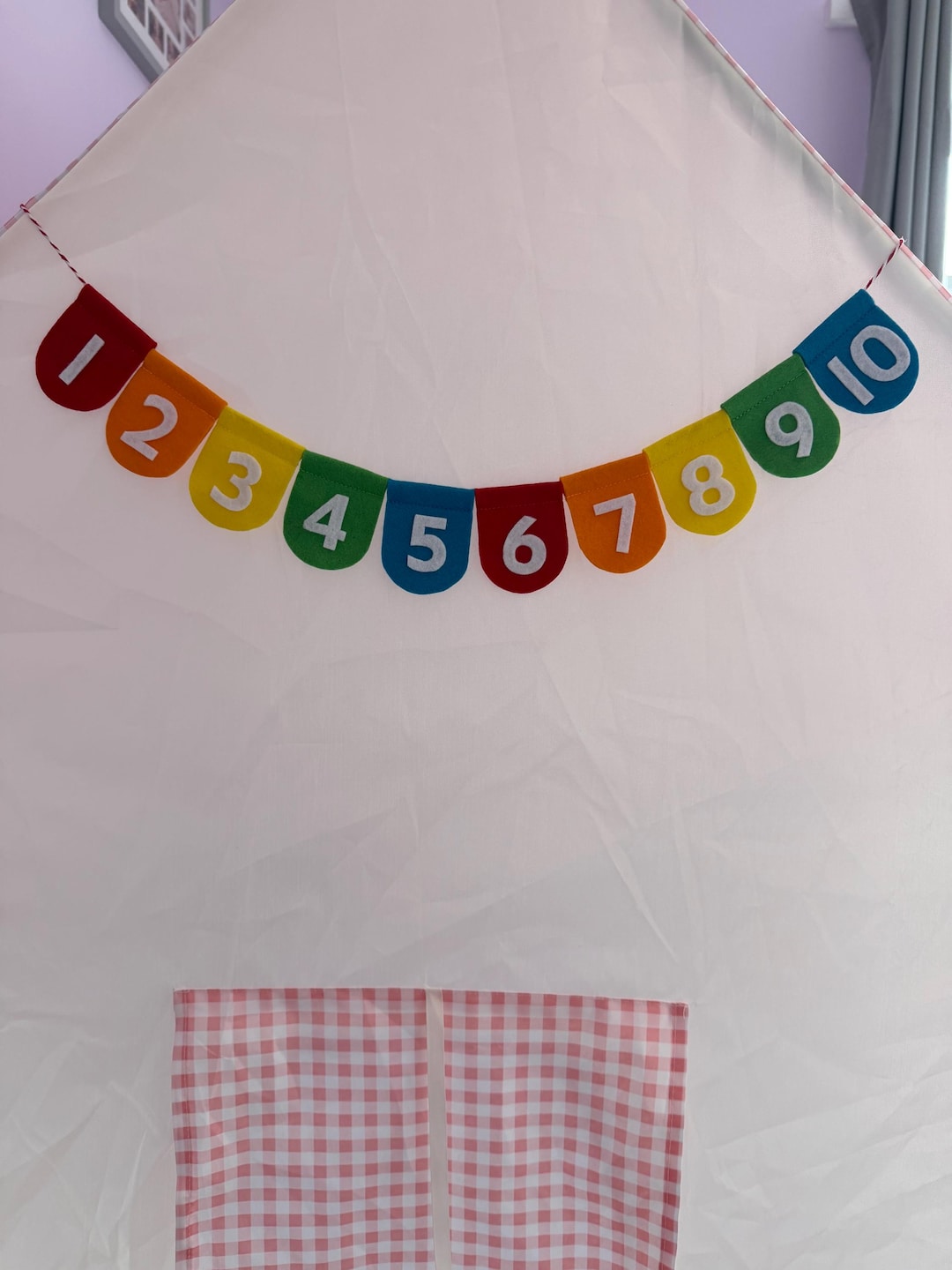 Numbers 1-10 Bunting Rainbow - Nursery Wall Decor Educational Banner - Etsy