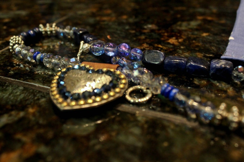 Gunmetal Concho Necklace Handmade Cowgirl Theme Rodeo Swarovski Rodeo ...